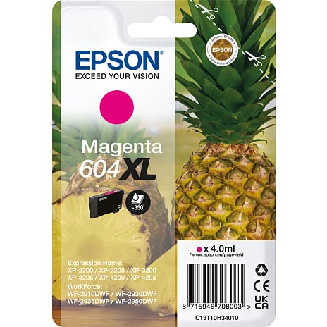 Epson T604 XL magenta blæk | Køb på Bilka.dk!