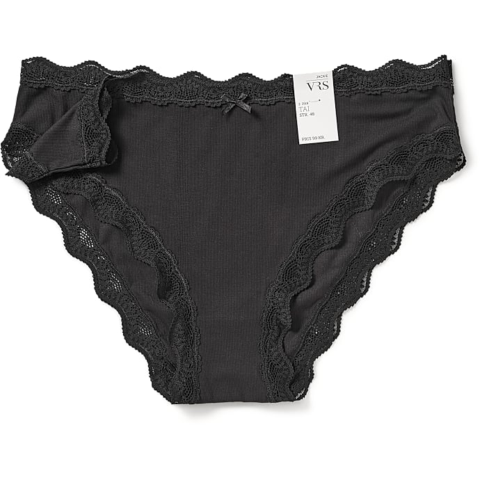 VRS dame 2-pak tai trusser str. 50 - sort fra VRS woman hos Føtex | Goma