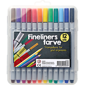 Fineliner tuscher 12-pak | Køb på føtex.dk!