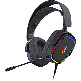 EXO Nomad ultralight RGB Headset - sort | Køb på Bilka.dk!