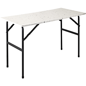 Ibi foldebord - hvid terrazzo look | Køb på Bilka.dk!