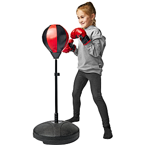 Boksebold på fod med handsker | Køb online på br.dk!