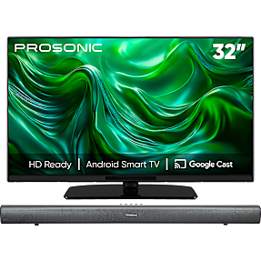 Prosonic 32" LED TV 32HA5025 + SB-600 soundbar | Køb på Bilka.dk!