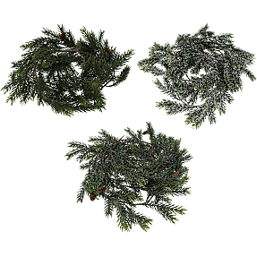 Jul kunstig gran guirlande 180 cm - flere varianter - assorteret | Køb ...